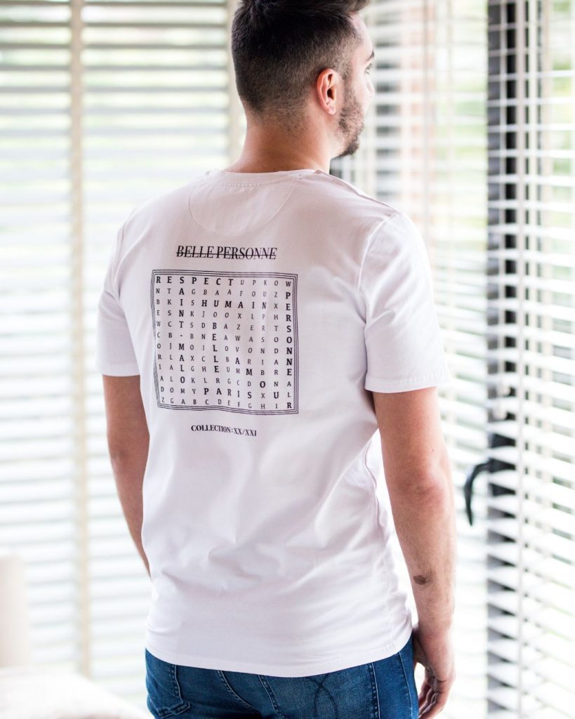 T-shirt mots cachés - Belle Personne