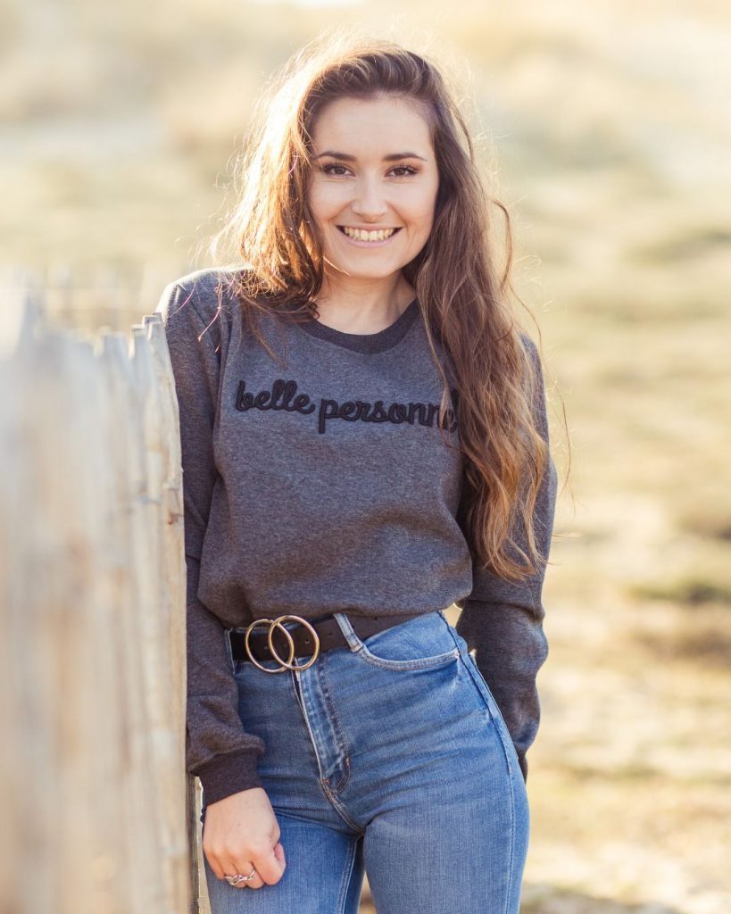 Sweat anthracite, belle personne - Belle Personne